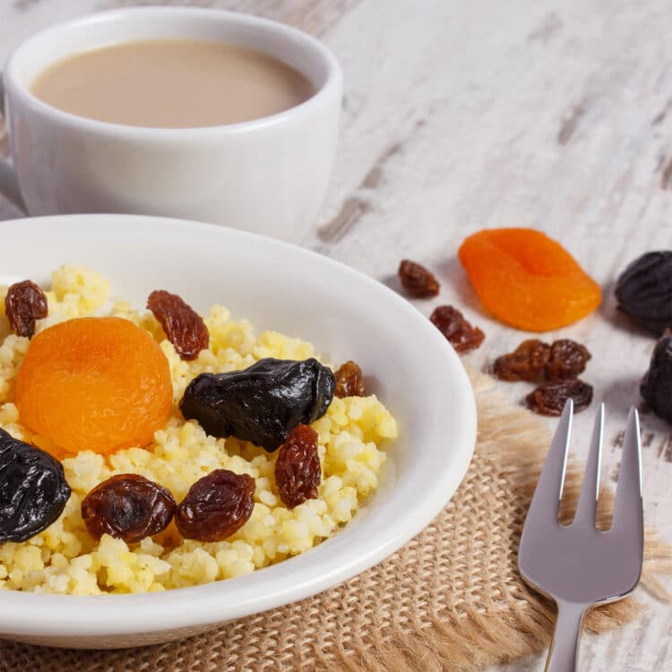 Millet Breakfast Cereal with Mandarin Oranges and Dates Recipe ...